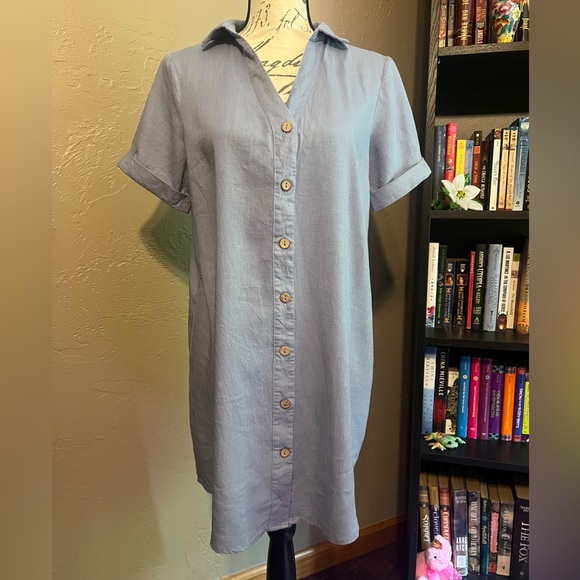 ANDREE BY UNIT | Dresses | Andree By Unit Lt Blue Denimchambray Dress ...